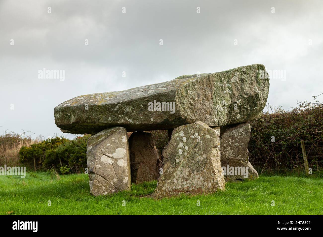 Ty Newydd Burial Chamber is a Neolithic dolmen located near the village ...