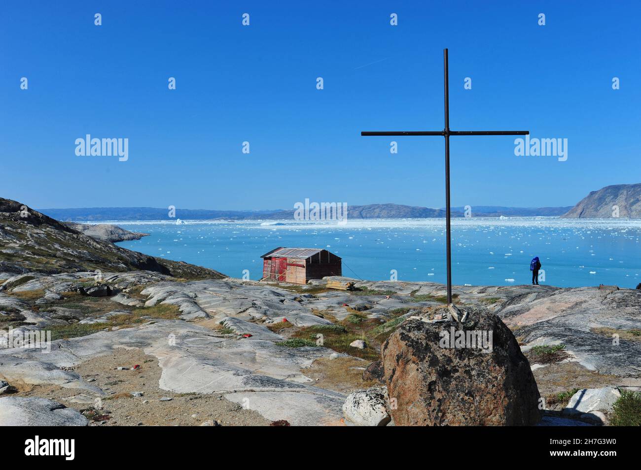 DENMARK. GREENLAND. WEST COAST. PORT VICTOR. CAMP OF PAUL-EMILE VICTOR ...