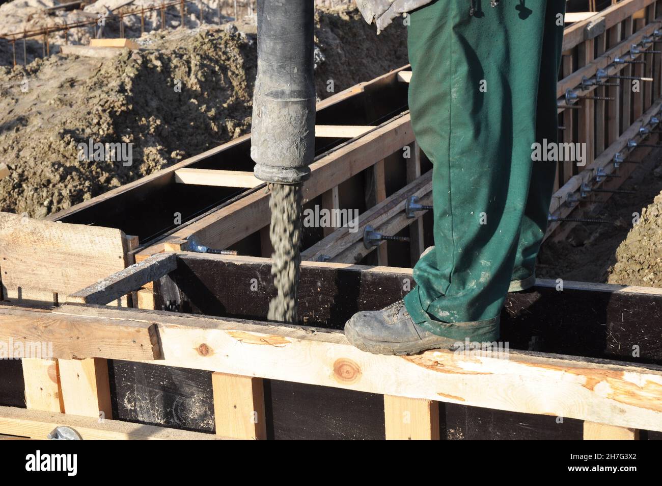 Pouring Footing In Slab