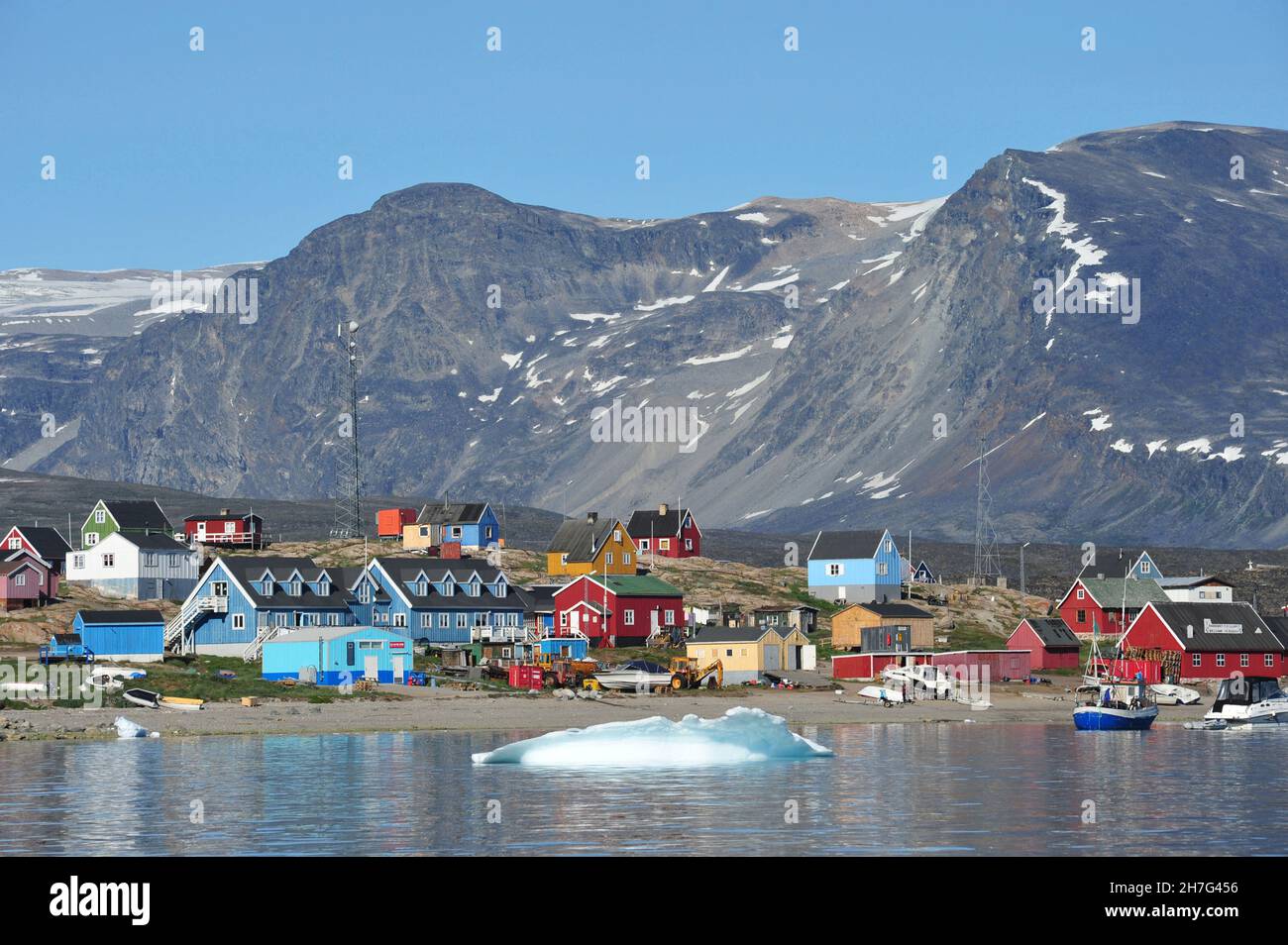 DENMARK. GREENLAND. WEST COAST. PENINSULA OF NUGSSUAQ. THE VILLAGE OF ...