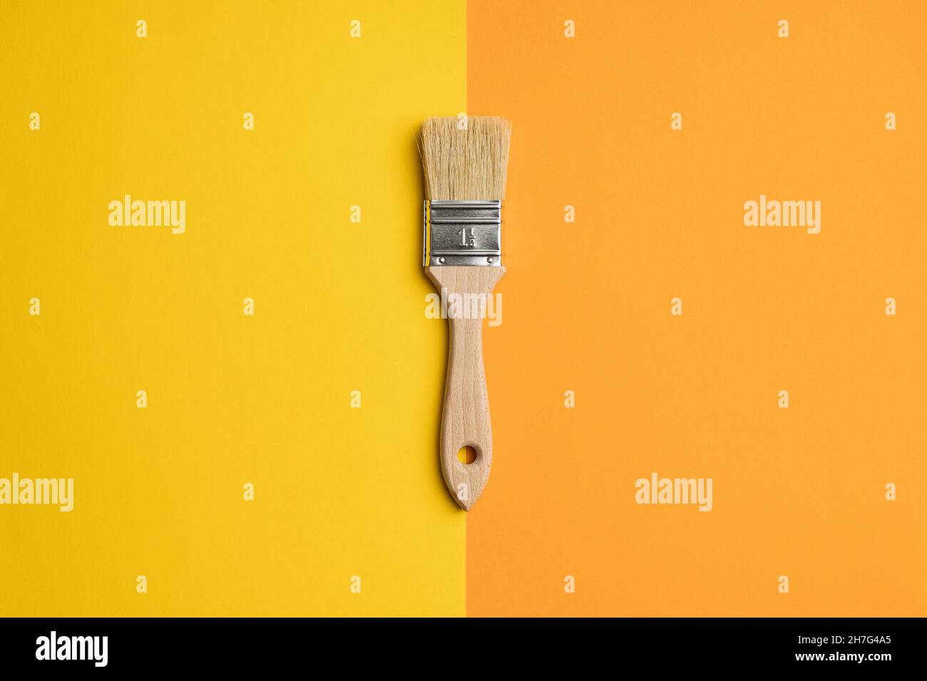 Clean paint brush on colorful background Stock Photo - Alamy