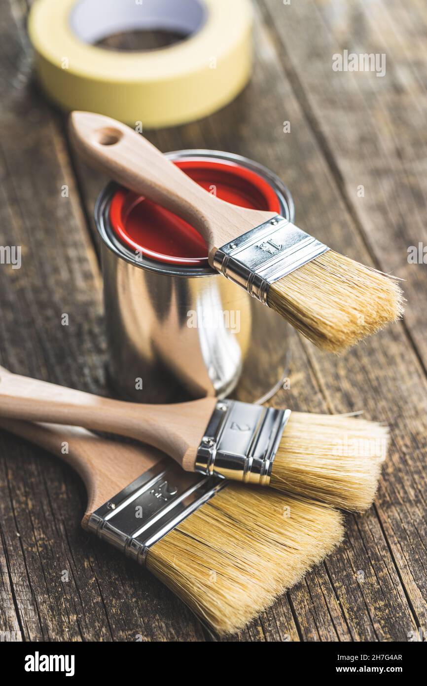 Can brushes hi-res stock photography and images - Alamy