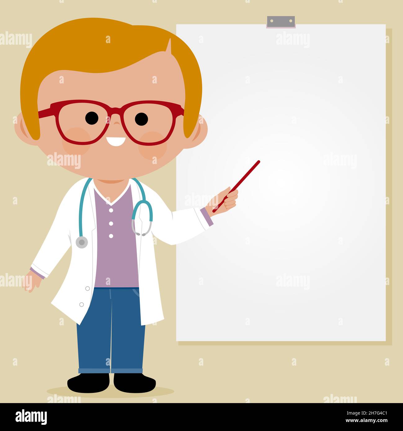 Male doctor making presentation hi-res stock photography and images - Alamy