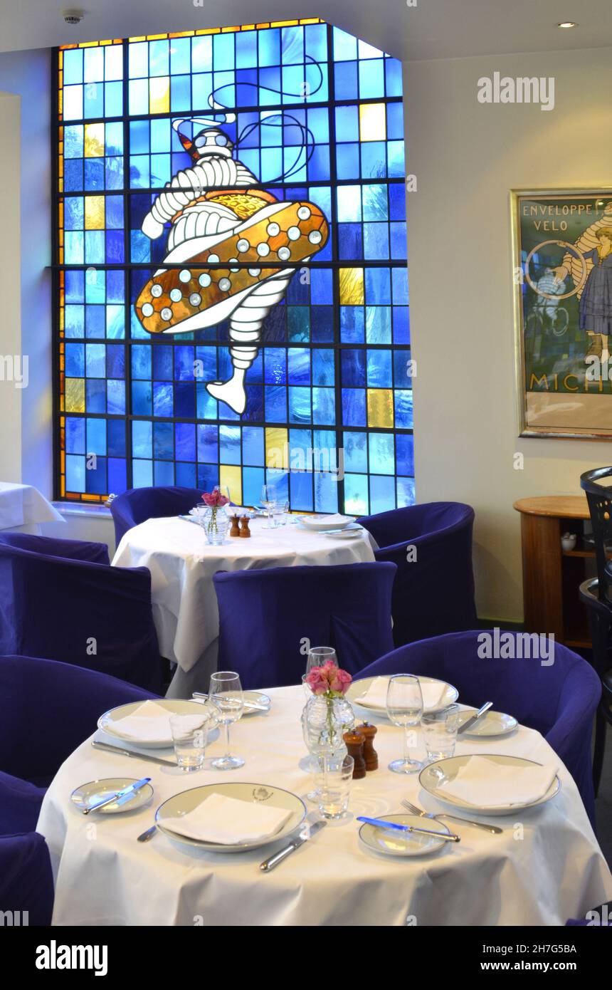 UNITED KINGDOM. ENGLAND. LONDON. KENSINGTON. THE BIBENDUM RESTAURANT IS ...