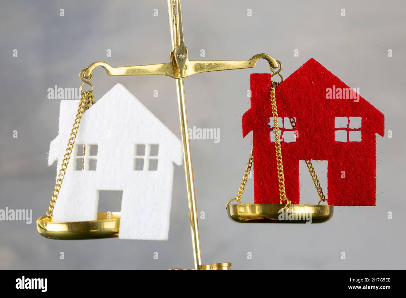 The choice between housing area. comparison of two offers, Property ...