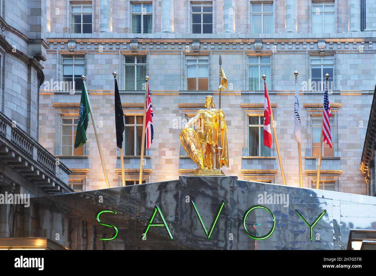 UK, LONDON. ON THE STRAND, THE LEGENDARY SAVOY HAS REOPENED LAST ...