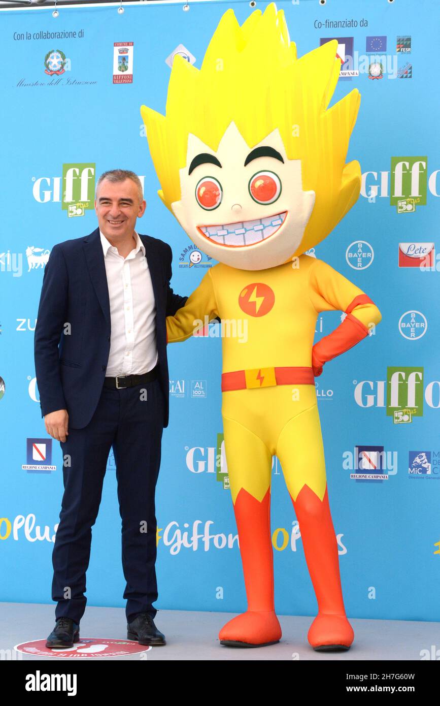 GIFFONI VALLE PIANA,ITALY - July 23,2021: Andrea Giuliacci and ...
