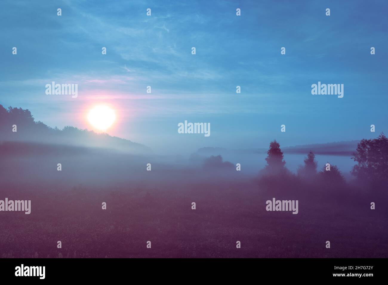 Misty morning in the countryside hi-res stock photography and images ...