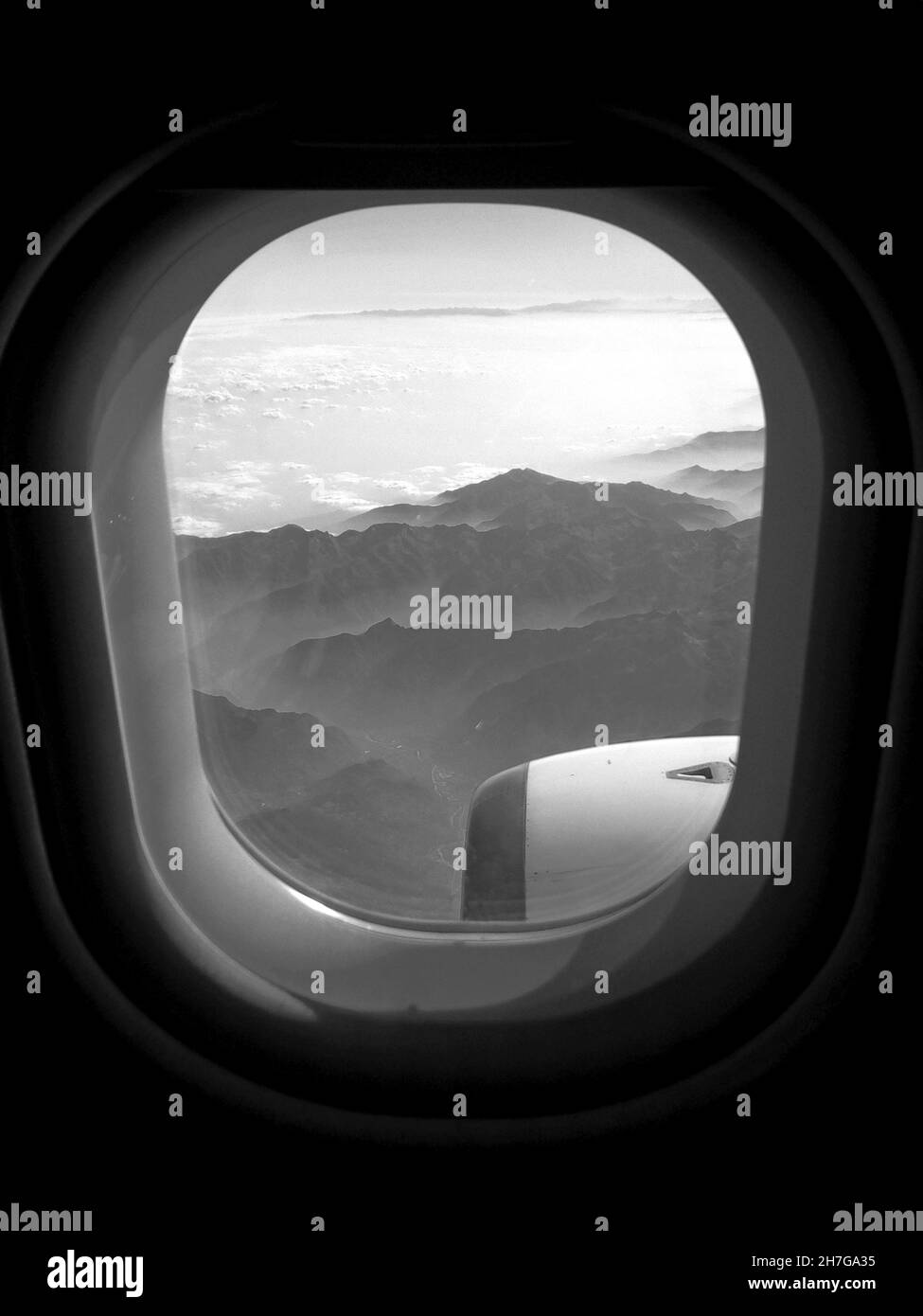 Plane inside Black and White Stock Photos & Images - Alamy