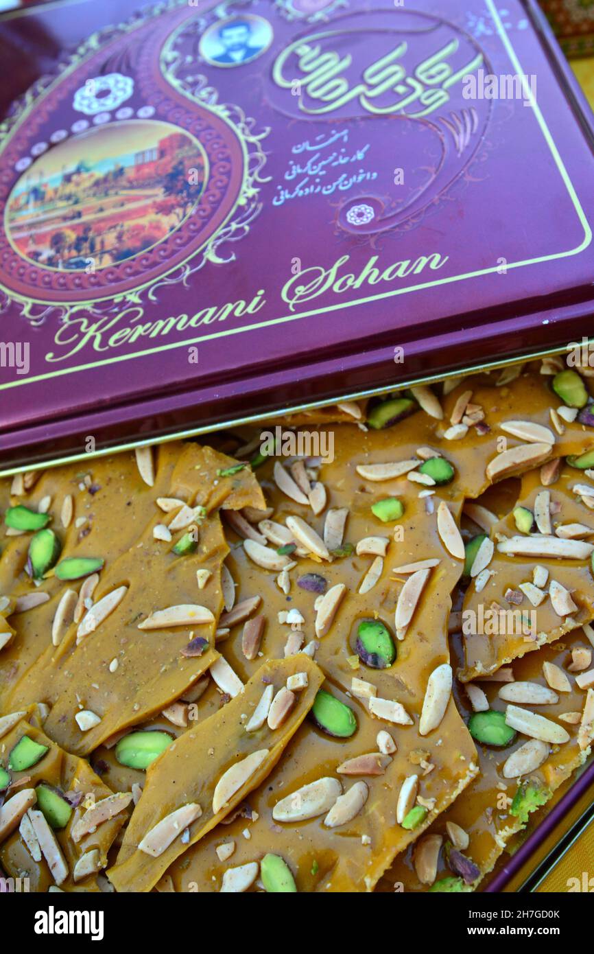 IRAN. ISPAHAN ESFAHAN. THE PASTRY SHOP OF KERMANI SOHAN IS QUITE AN ...
