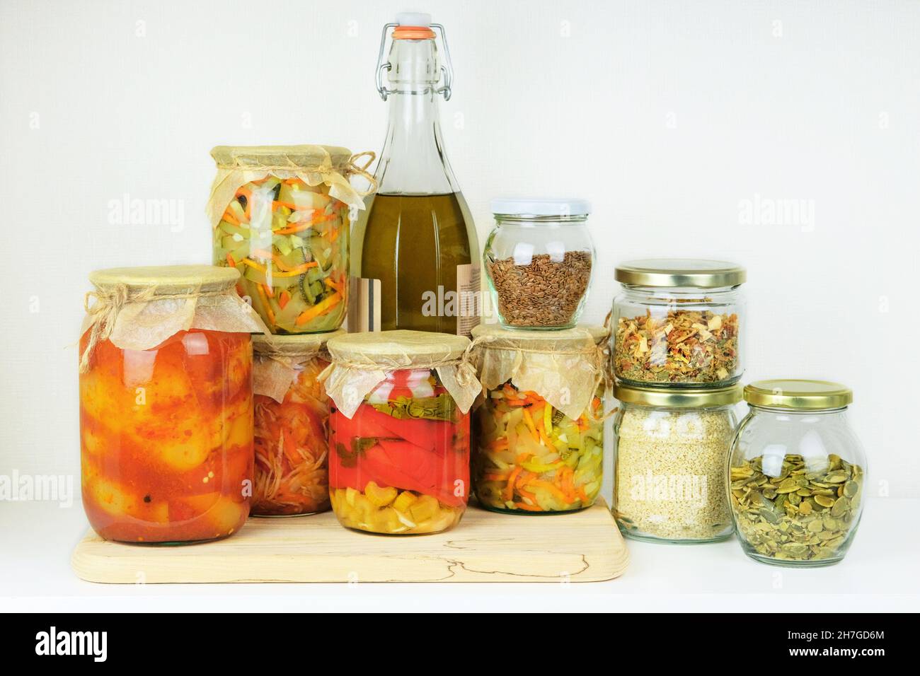 Variety fermented foods on hi-res stock photography and images - Alamy