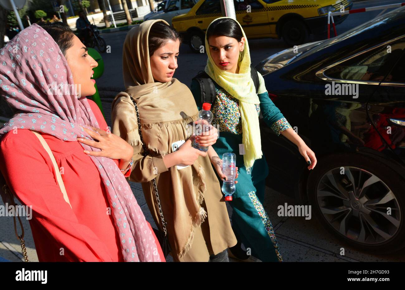 Tehran street women hi-res stock photography and images - Alamy