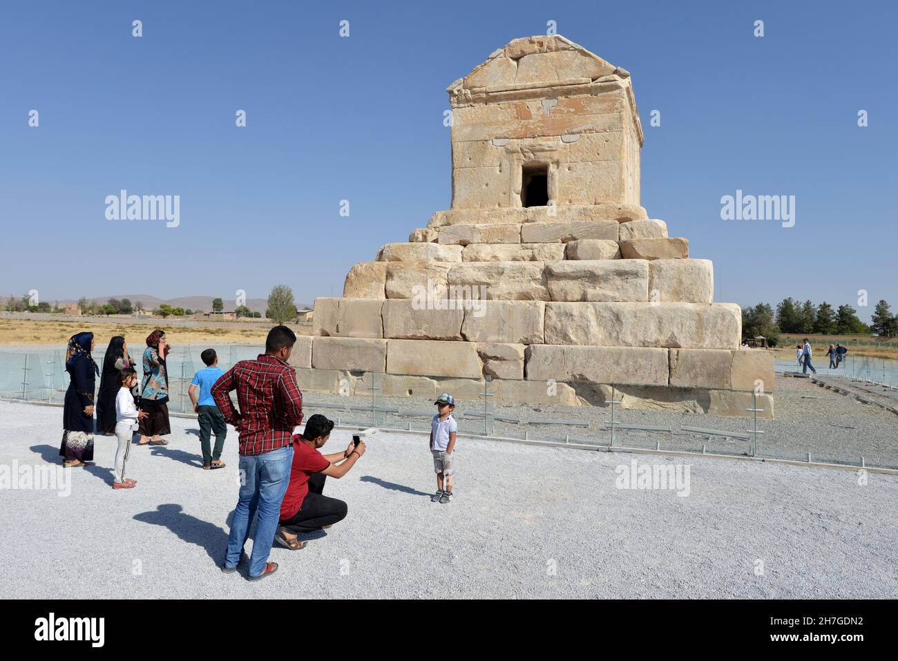 IRAN. PASARGADES. THE TOMB OF CYRUS II. CYRUS THE GREAT, KING FROM 559 ...