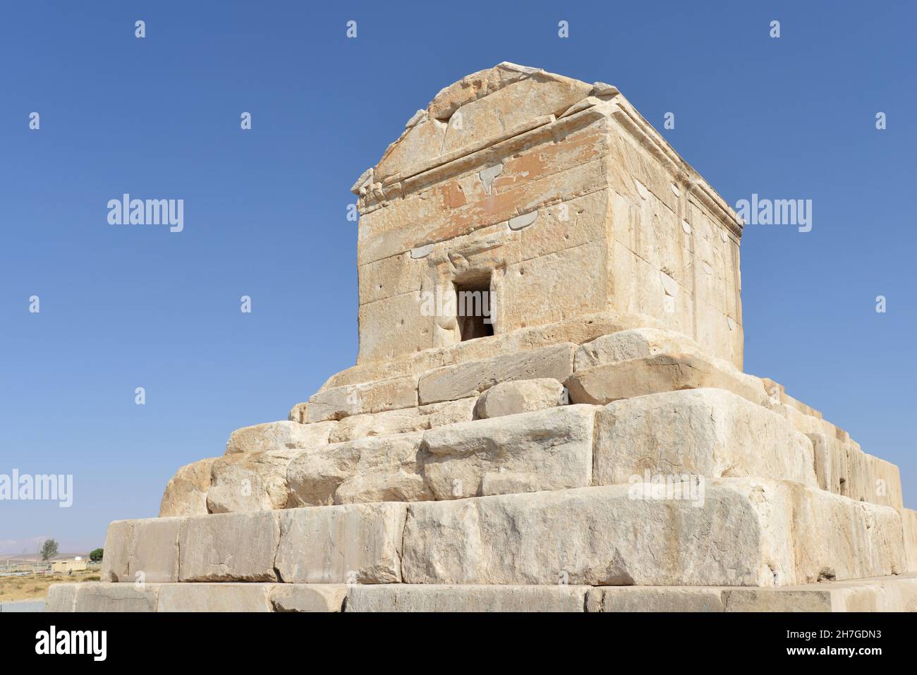 IRAN. PASARGADES. THE TOMB OF CYRUS II. CYRUS THE GREAT, KING FROM 559 ...