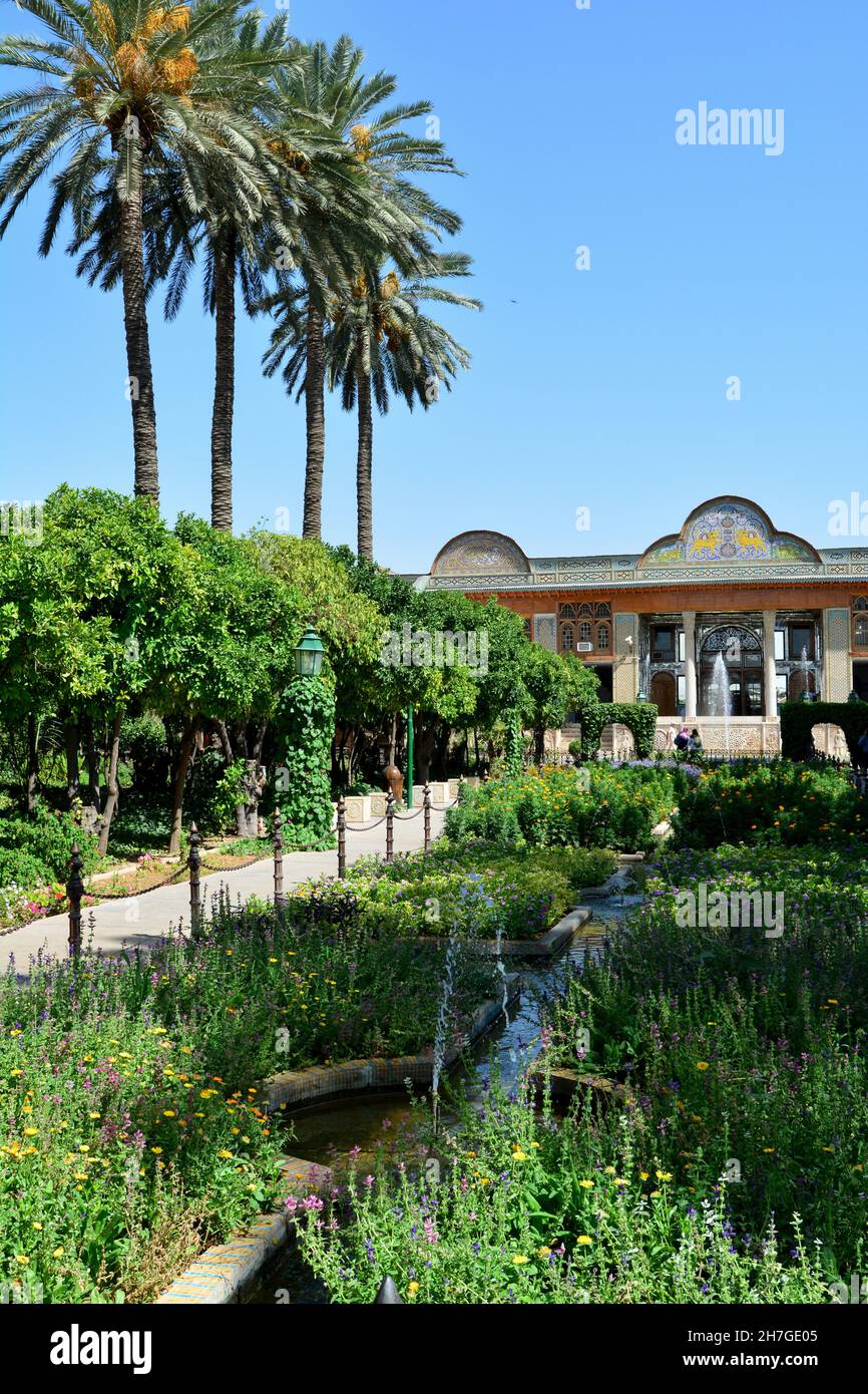 IRAN. SHIRAZ. THE QAVAM HOUSE, BUILT BETWEEN 1879 AND 1886, IS KNOWN ...