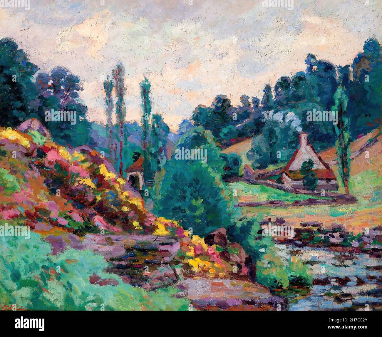 Armand Guillaumin - The Mill of Jonon Creuse - 1906 Stock Photo - Alamy