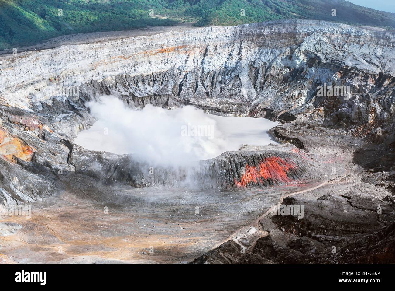Poas volcano, Poas National Park, Costa Rica, Central America Stock ...