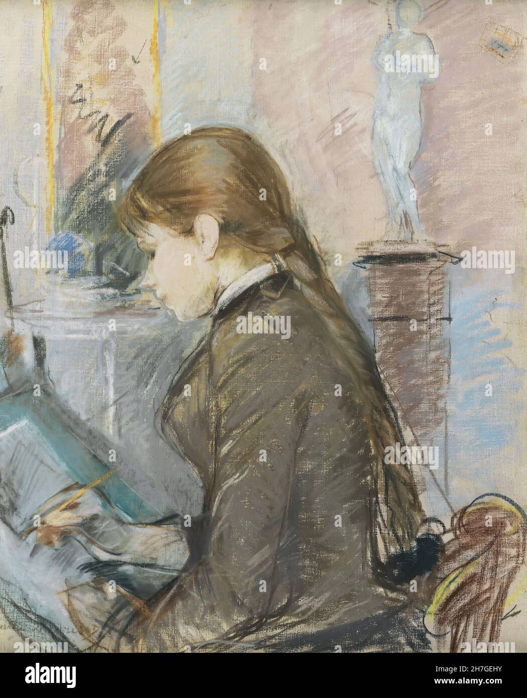 Berthe Morisot - Paule Gobillard Drawing - 1886 Stock Photo - Alamy