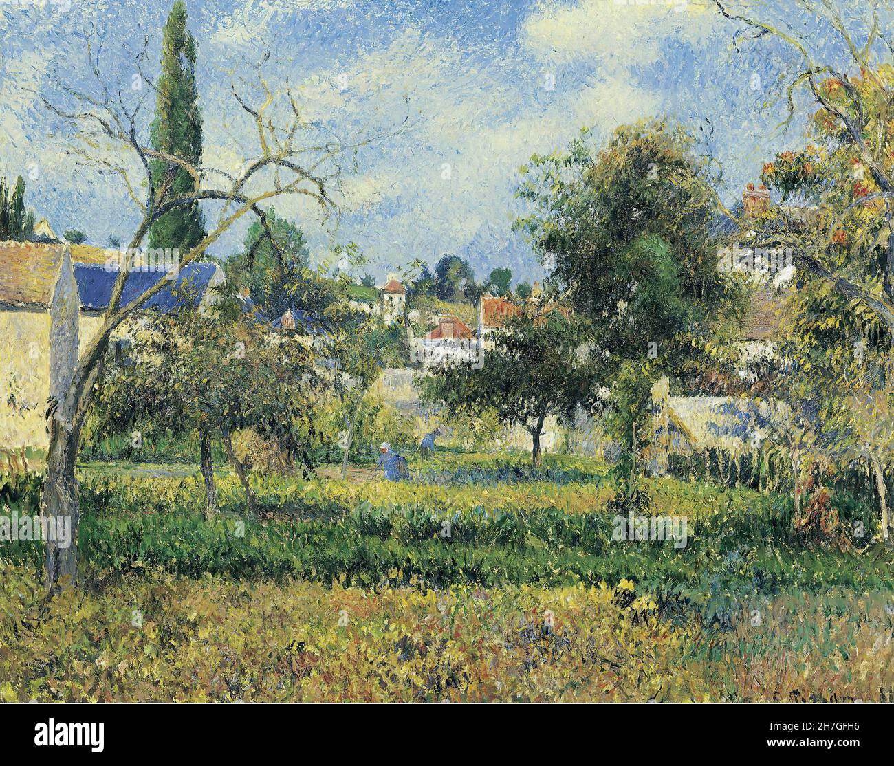 Camille Pissarro - The Garden of Maubuisson - Pontoise - 1881 Stock ...