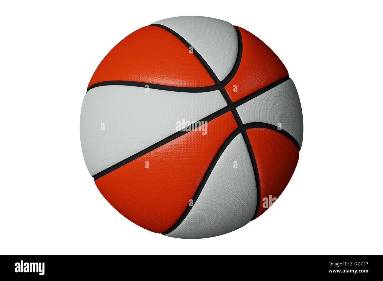 3d rendering of a basketball ball isolated on white background ...