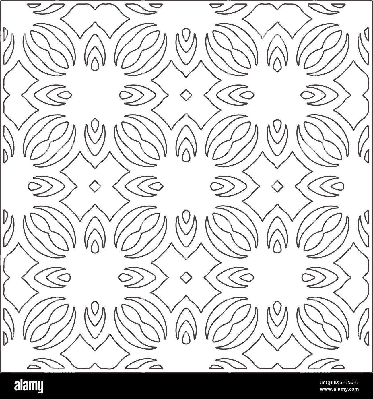 Vector pattern with symmetrical elements . Repeating geometric tiles ...
