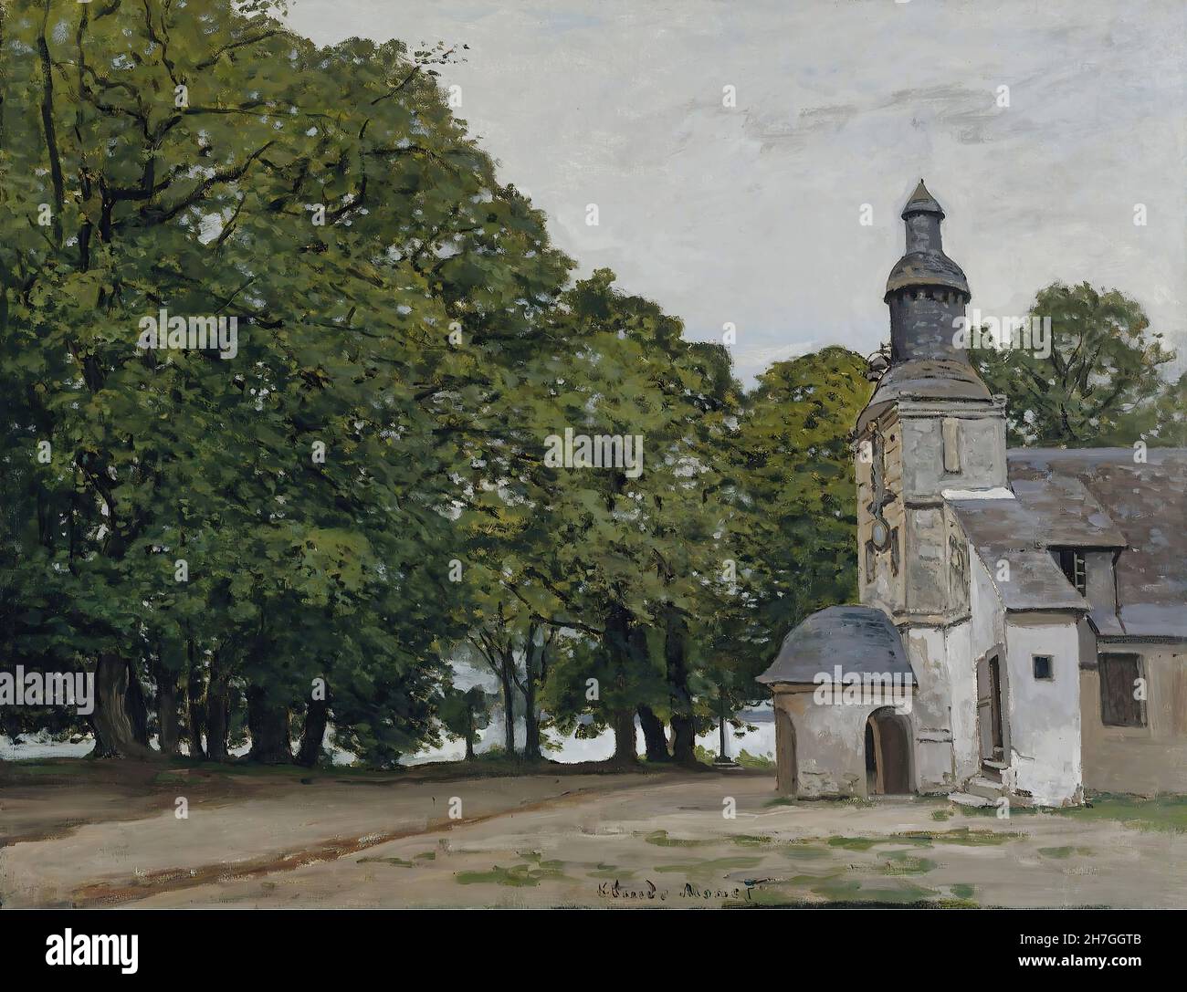 Claude Monet - The Chapel of Notre-Dame-de-Grace - Honfleur - 1864 ...