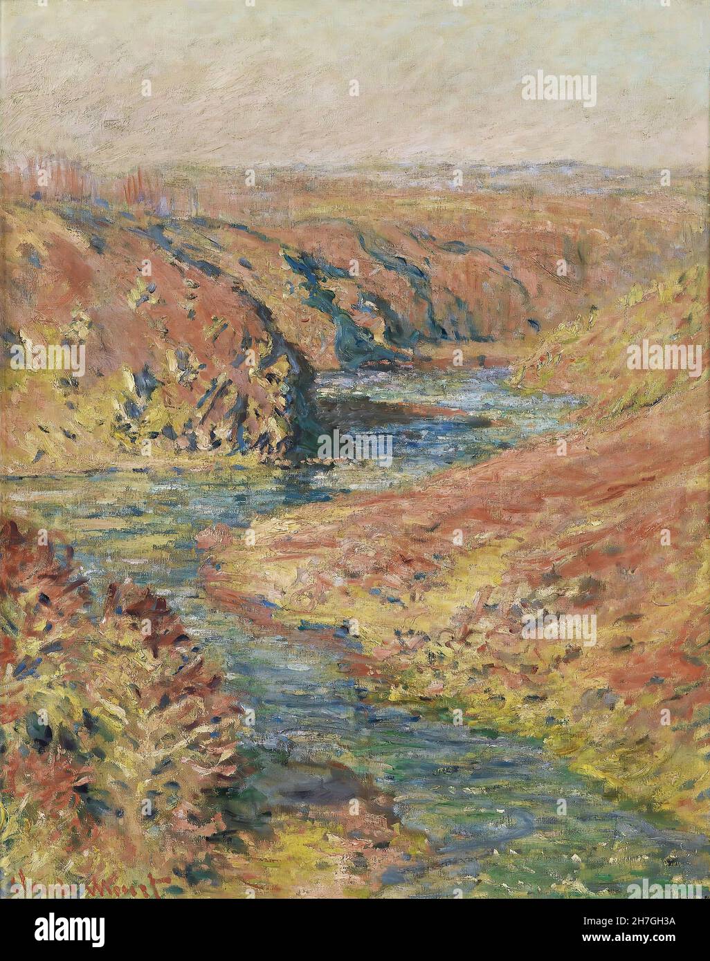Claude Monet - The Valley of the Creuse at Fresselines - 1889 Stock ...