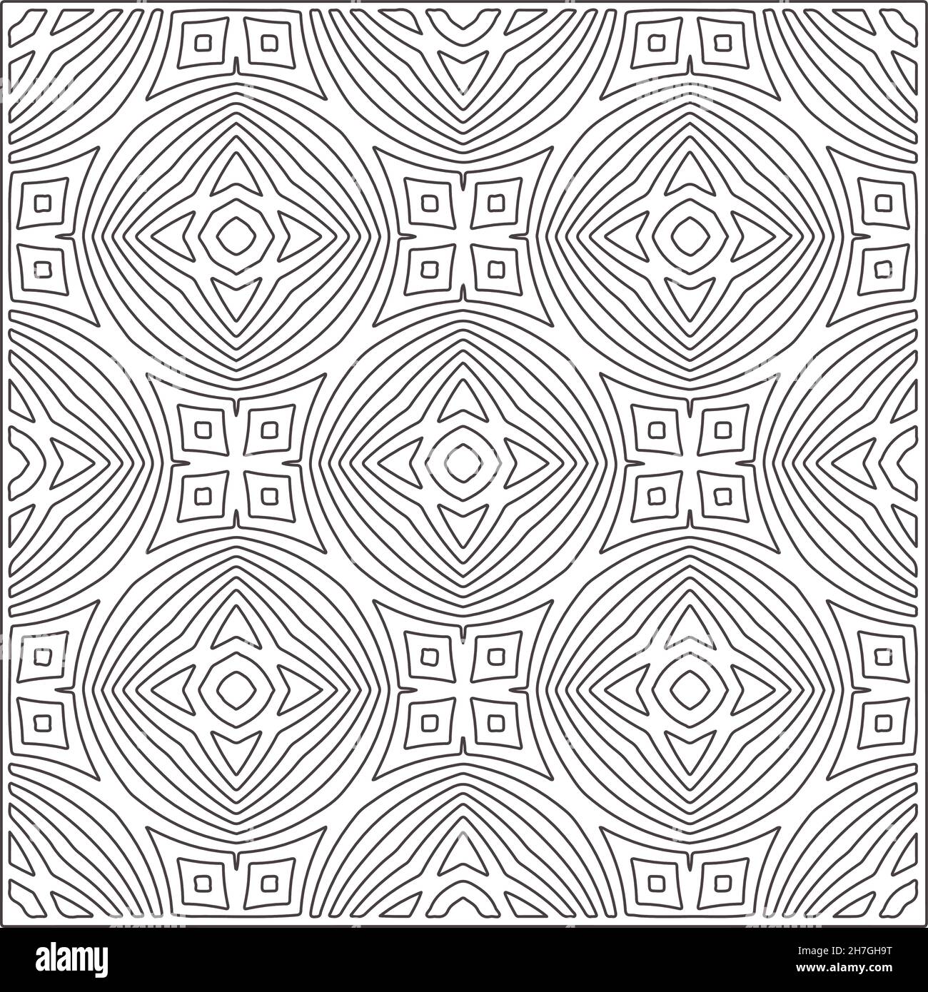 Vector pattern with symmetrical elements . Repeating geometric tiles ...