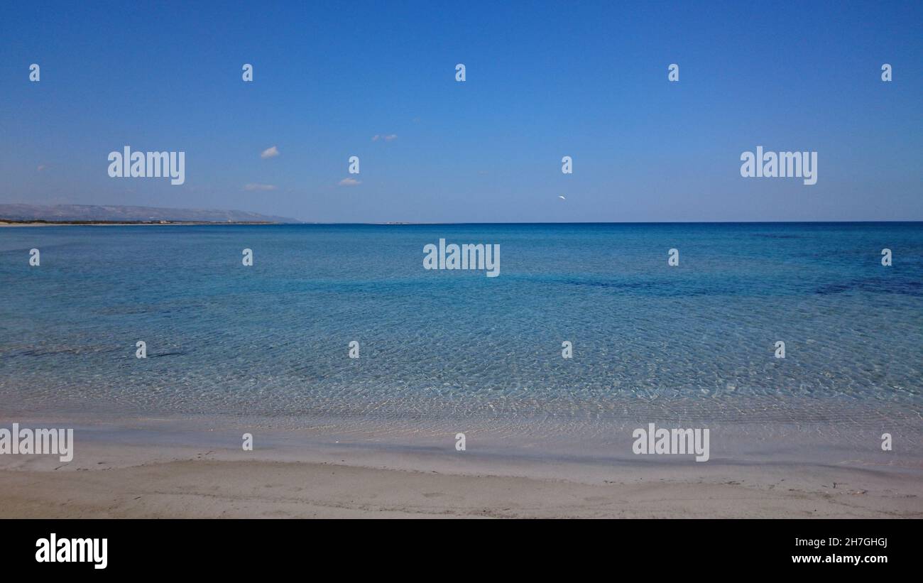 Beautiful view of the Mediterranean sea, Sicily coast, Italy Stock ...