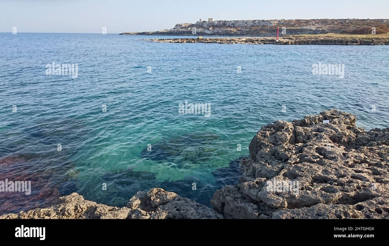 Beautiful view of the Mediterranean coast, Sicily, Italy Stock Photo ...