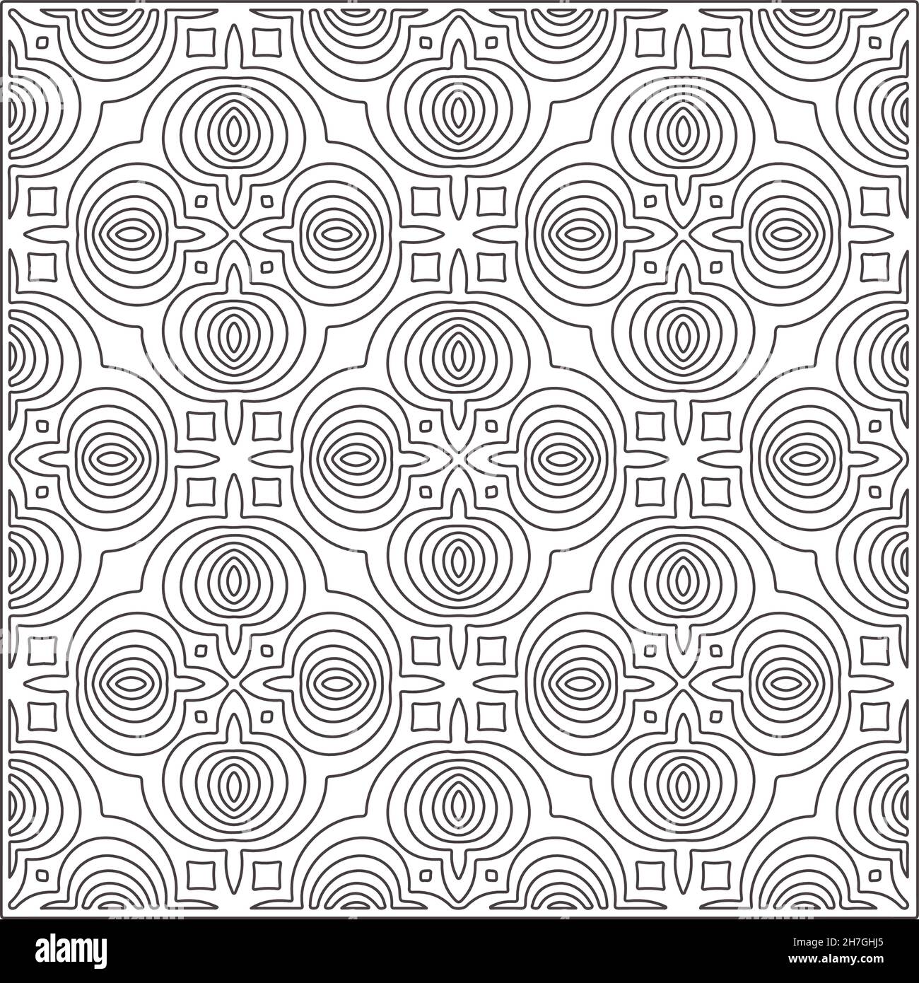Vector pattern with symmetrical elements . Repeating geometric tiles ...