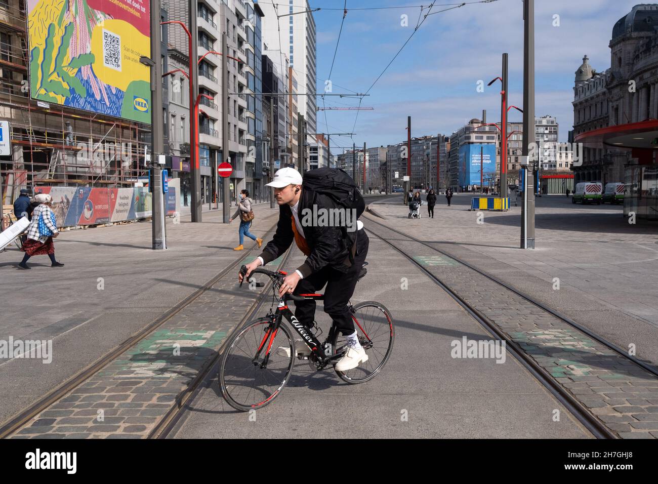 Belgium, Flanders, Antwerp the 2021-03-26. Illustration of the Belgian ...