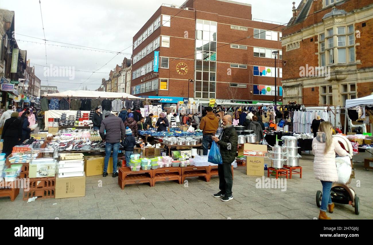 LONDON, UNITED KINGDOM - Mar 07, 2020: A view of people shopping at the ...