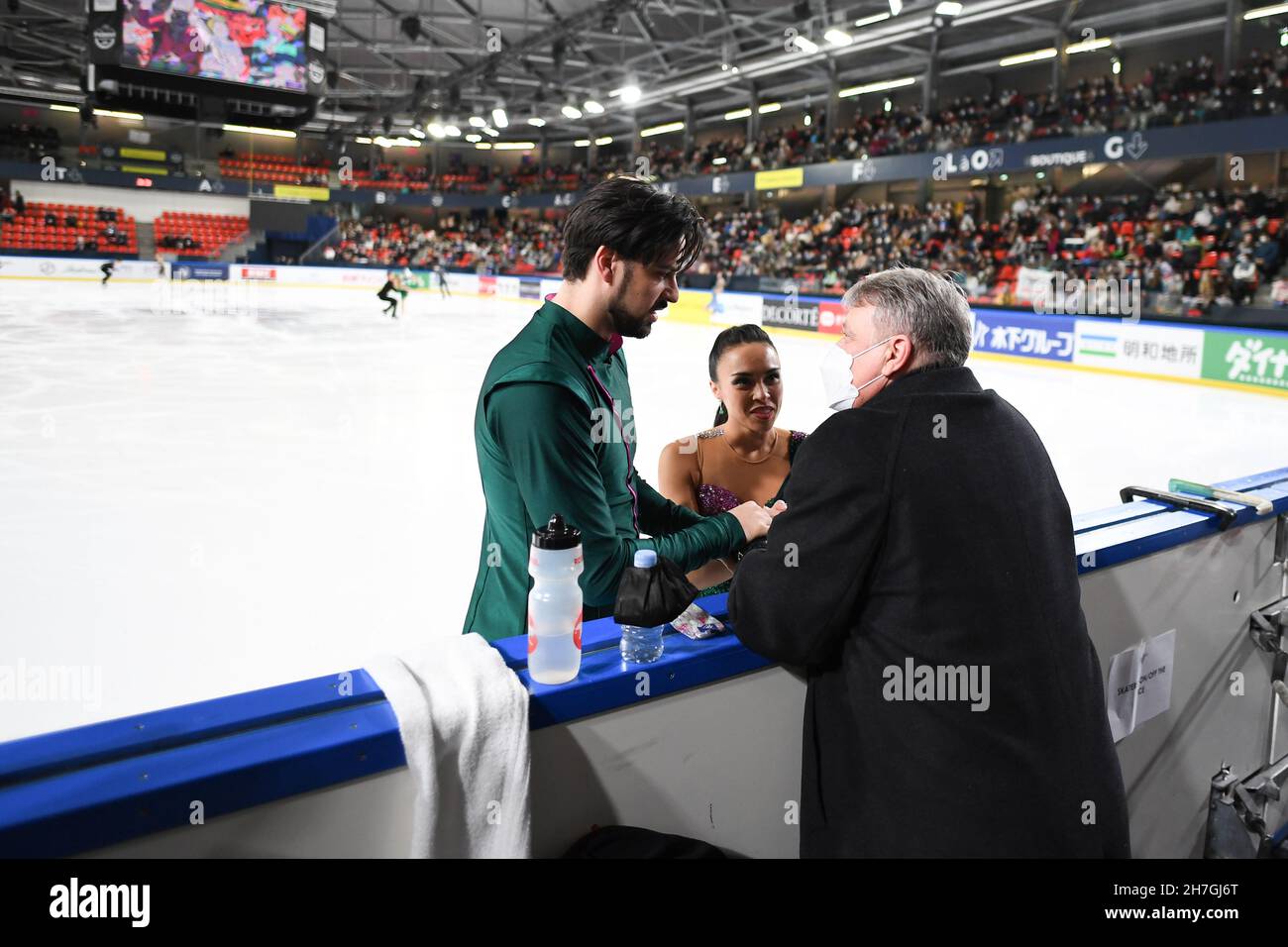 Jennifer JANSE VAN RENSBURG & Benjamin STEFFAN (Germany), during free ...