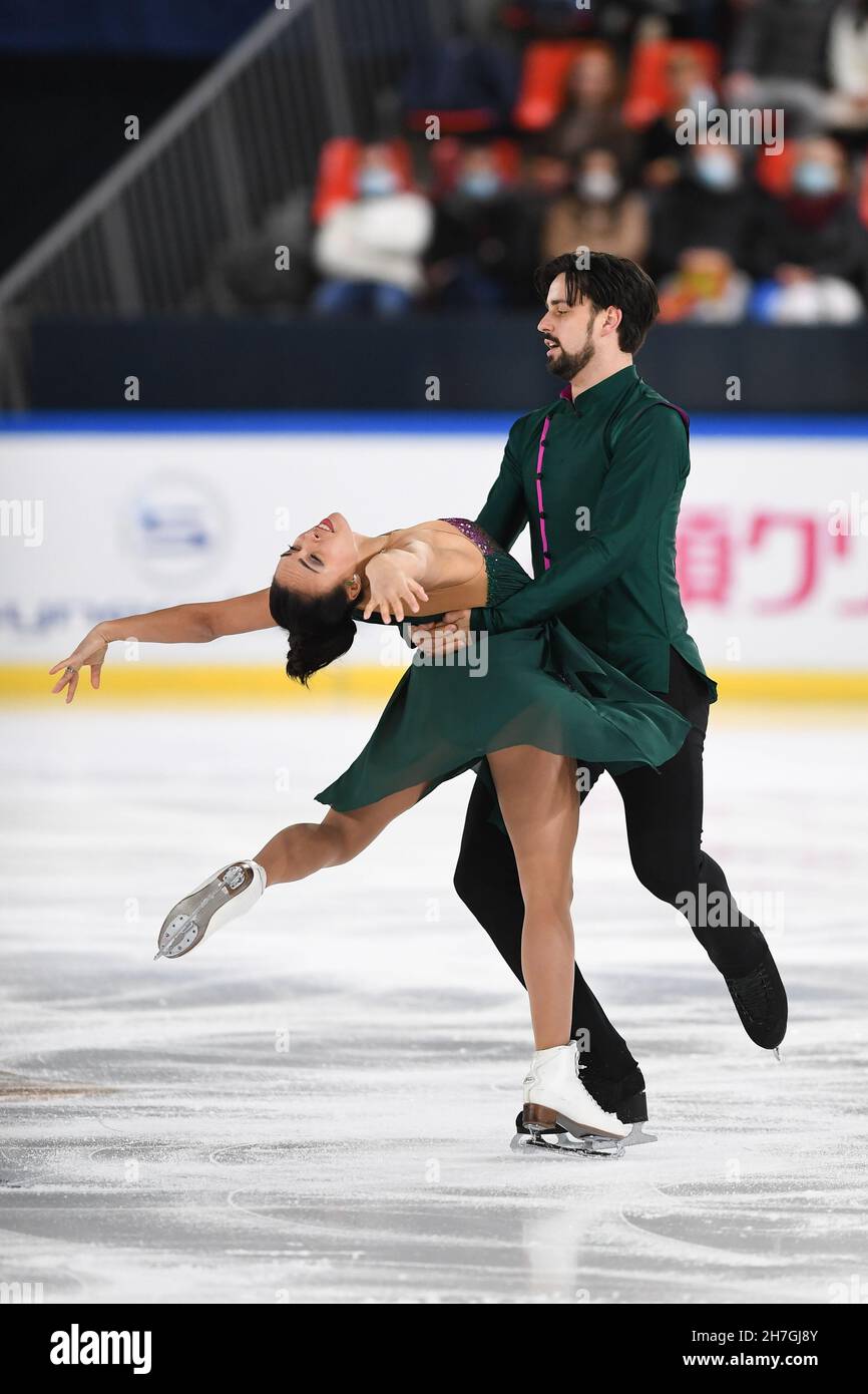 Jennifer JANSE VAN RENSBURG & Benjamin STEFFAN (Germany), during free ...