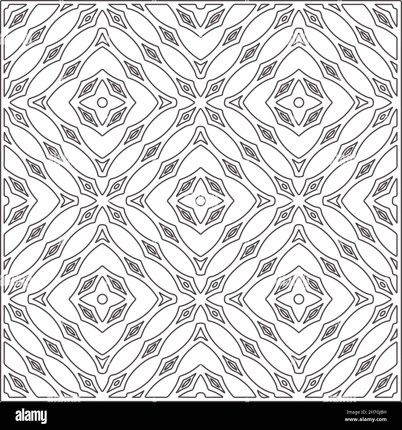 Vector pattern with symmetrical elements . Repeating geometric tiles ...