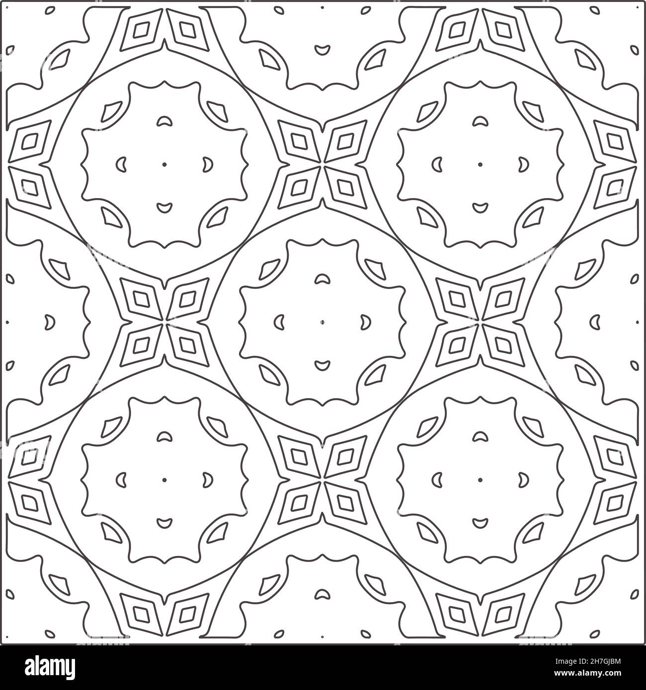 Vector pattern with symmetrical elements . Repeating geometric tiles ...