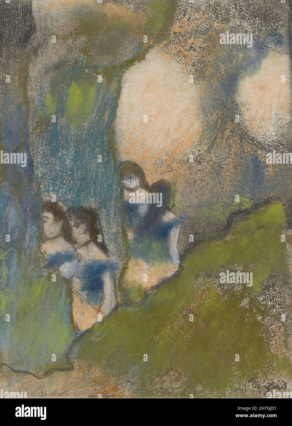 Edgar Degas - Dancers behind the Scenes Stock Photo - Alamy