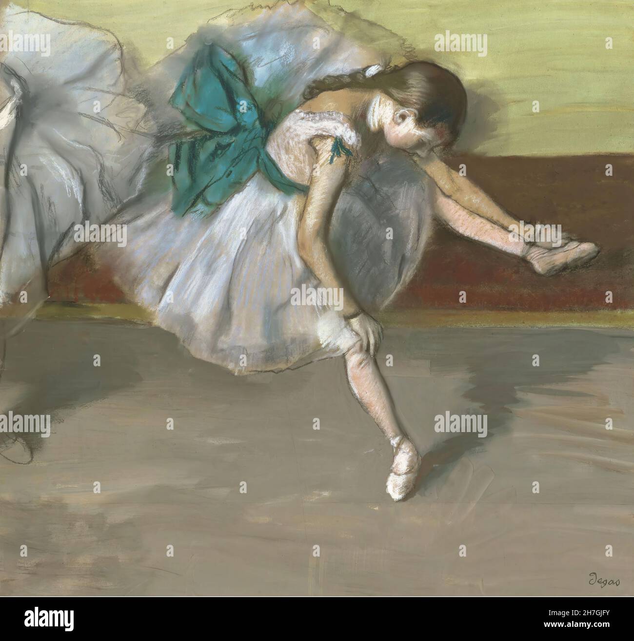 Edgar degas - Resting Dancer - 1879 Stock Photo - Alamy