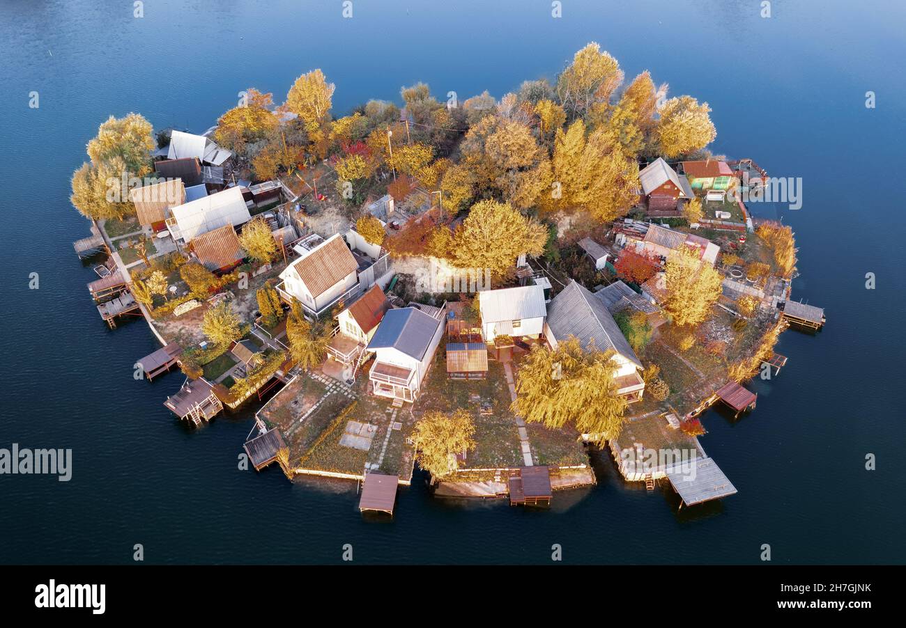 Amazing lake withs small islands. Thia is a fisher paradise in Hungary ...