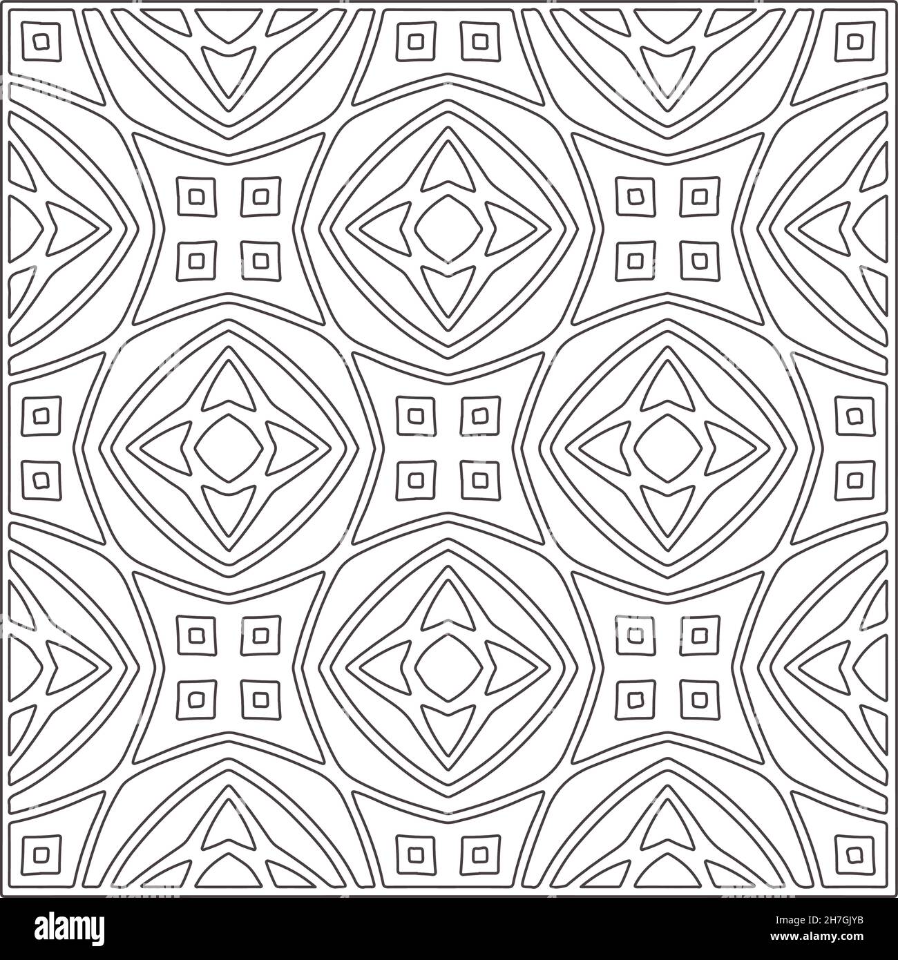 Vector pattern with symmetrical elements . Repeating geometric tiles ...