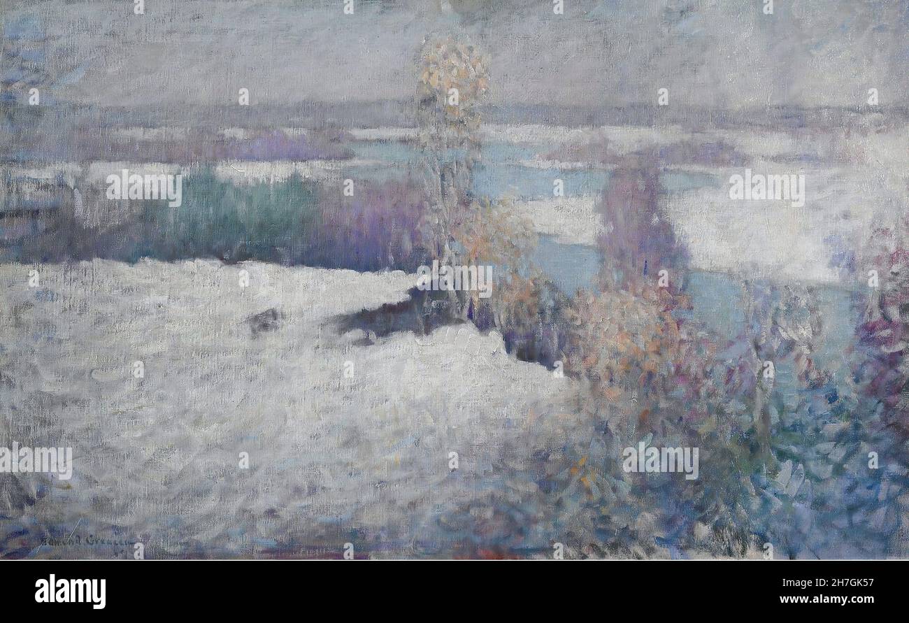 Edmund William Greacen - Winter landscape - Lieutenant River - Old Lyme ...