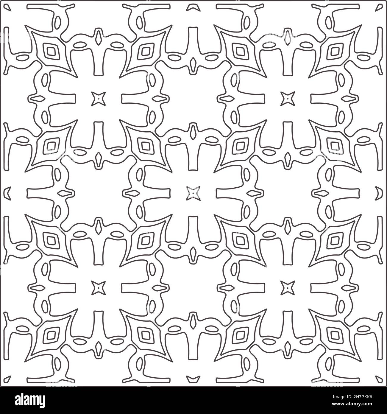 Vector pattern with symmetrical elements . Repeating geometric tiles ...
