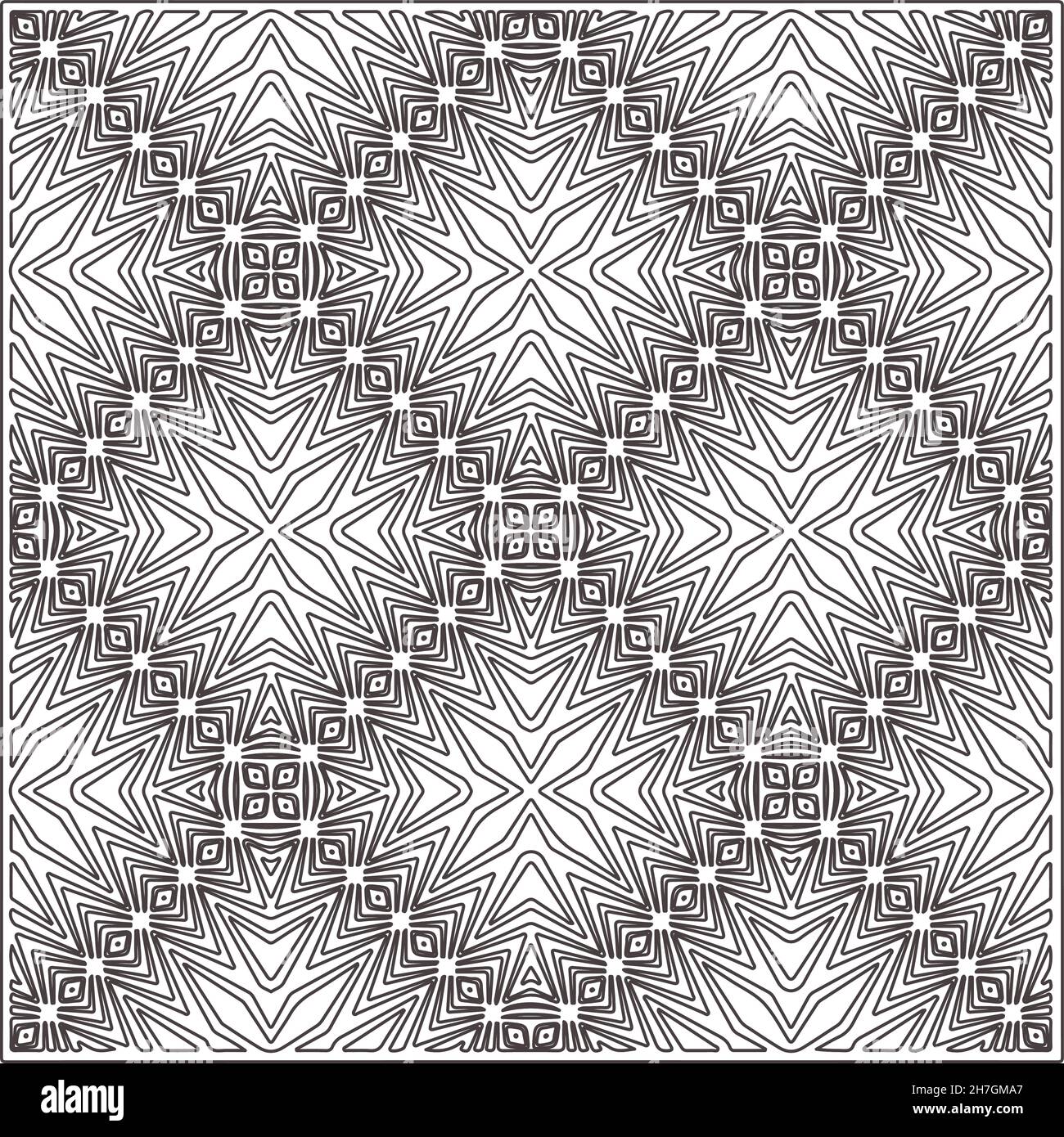 Vector pattern with symmetrical elements . Repeating geometric tiles ...