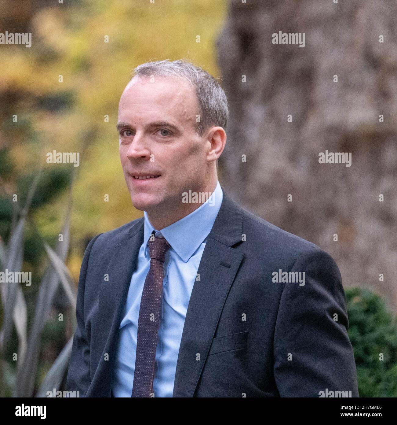 London, UK. 23rd Nov, 2021. Dominic Raab Justice Secretry, arrives at a ...