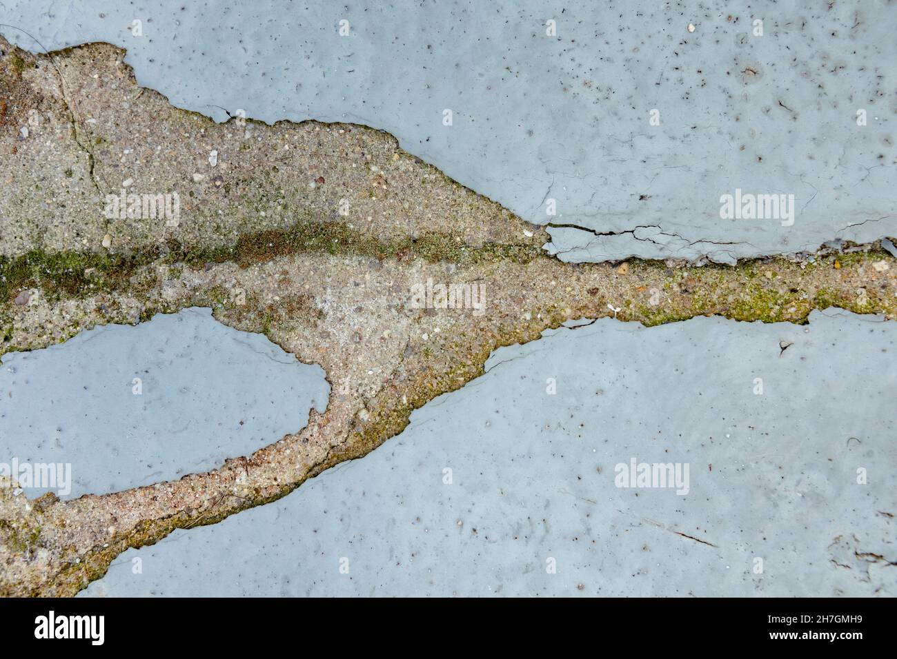 Abstract damaged grey wall with chipped paint on the surface Stock ...