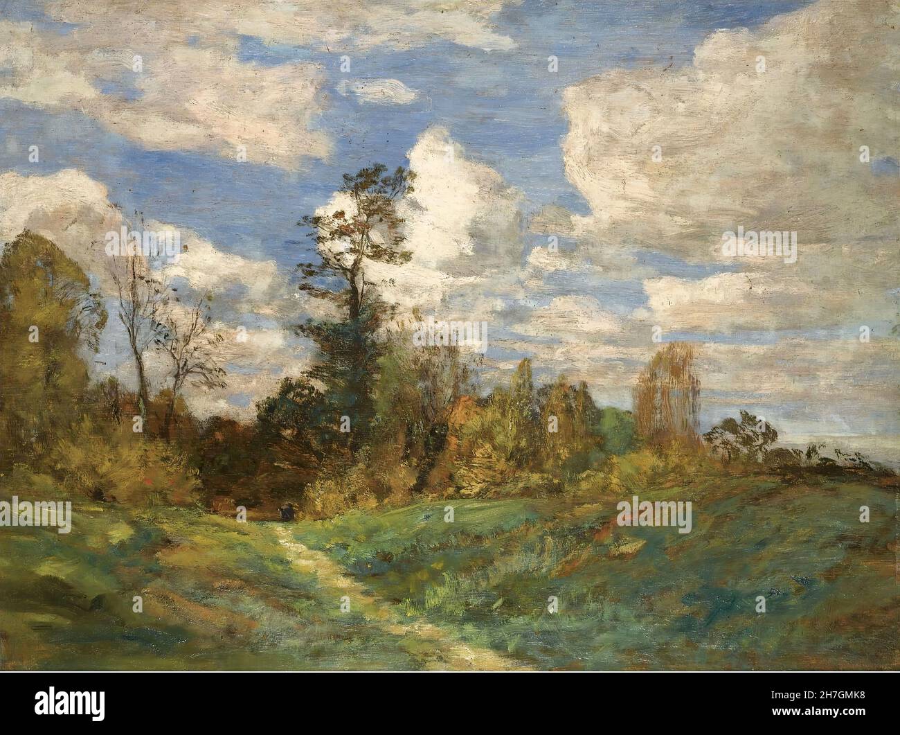Eugene Boudin - Forest Landscape - 1856-60 Stock Photo - Alamy