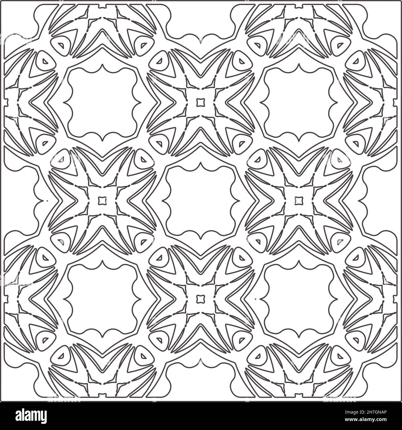 Vector pattern with symmetrical elements . Repeating geometric tiles ...