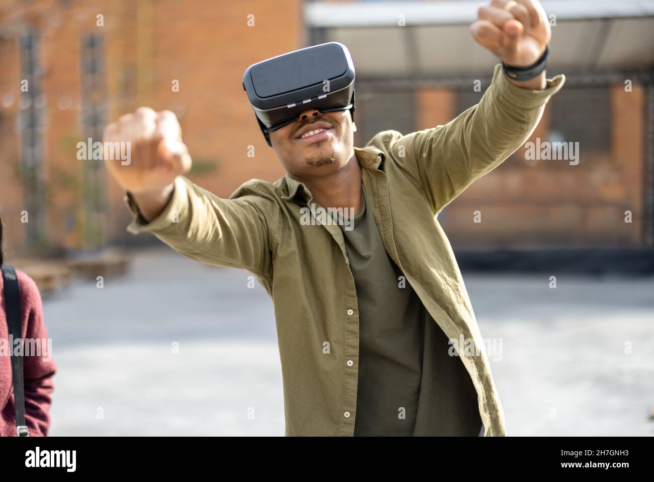 Mixed races students at university campus outdoors Stock Photo - Alamy