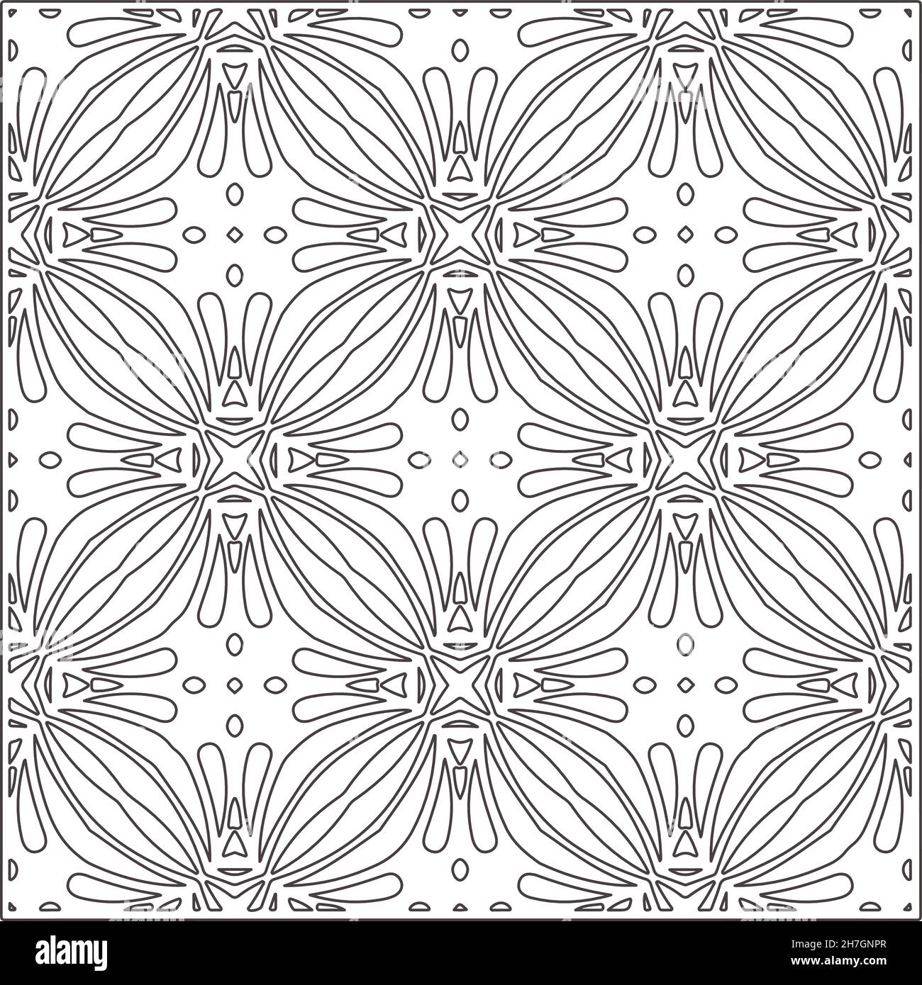 Vector pattern with symmetrical elements . Repeating geometric tiles ...